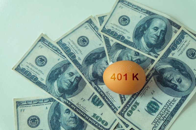401k Plan Note on Egg and Pile of Money Stock Photo - Image of retire ...