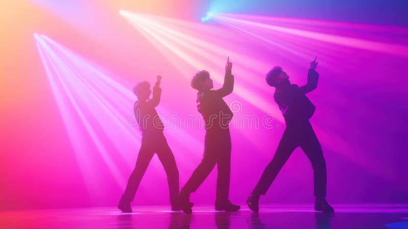 K Pop Idols Perform Dynamic Choreography on Stage with Colorful ...