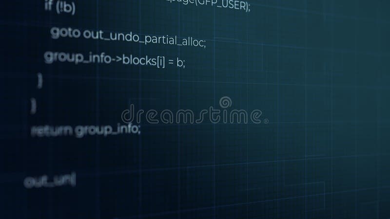 Programmer Coding On Screen Stock Video Video Of Developer Command