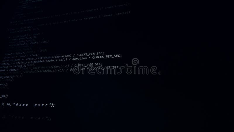 4K. Programming Code on Computer Screen. Hackers Code. Stock Video ...