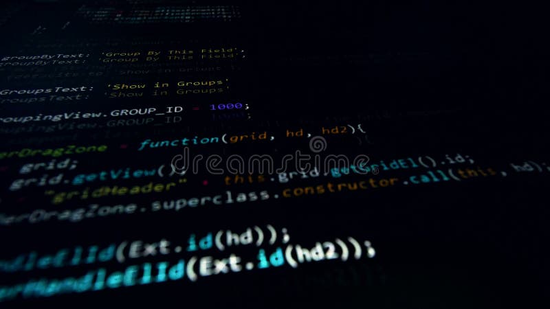 Digital Binary Data Code. 4K. Stock Video - Video of concept, cool ...