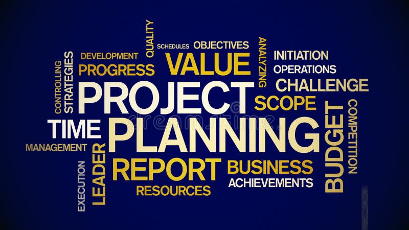 4k Project Planning Animated Tag Word Cloud,Text Design Animation ...