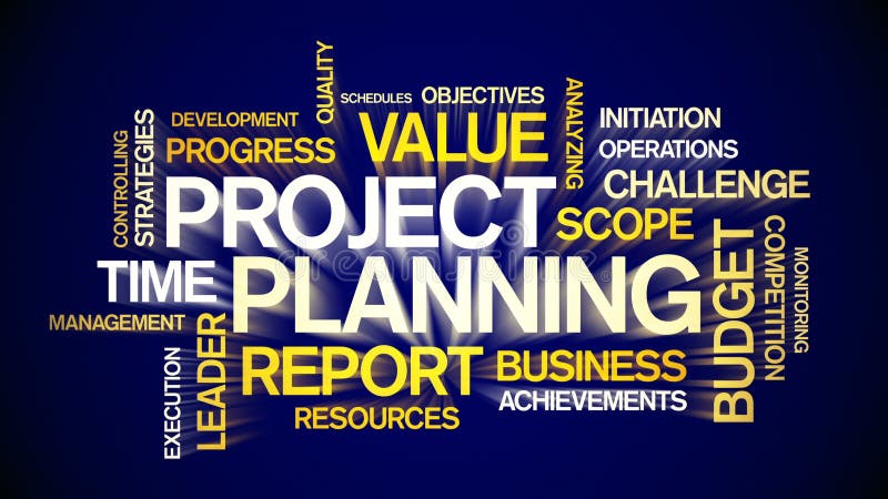 4k Project Planning Animated Tag Word Cloud,Text Design Animation ...