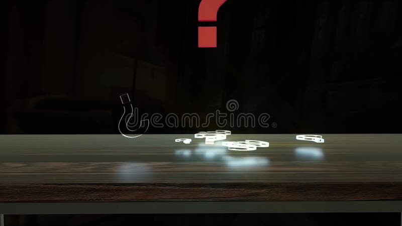 4K Question Marks 3D Rendering Stock Video - Video of help, advise ...