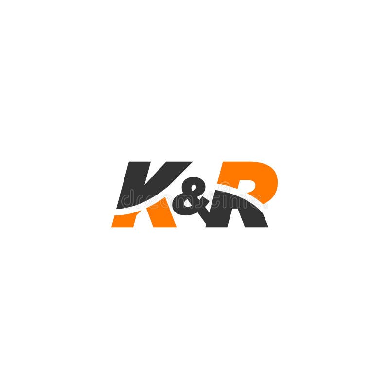 K and R Letter Initial Logo Design, Vector Latter Mark Logo Design ...