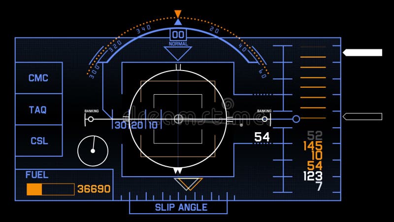 4k Radar GPS Signal Tech Screen Display,science Sci-fi Data Computer ...