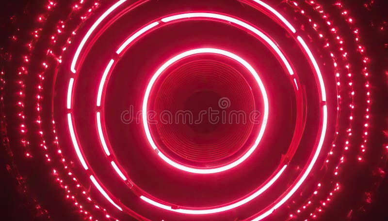 4k Red Neon Circle Lights Background Stock VideoRed Backgrounds Circle ...