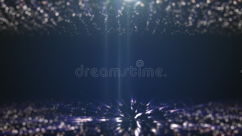 4k Render Animation of Blurred Light Dots Particles Shimerring. Stock ...