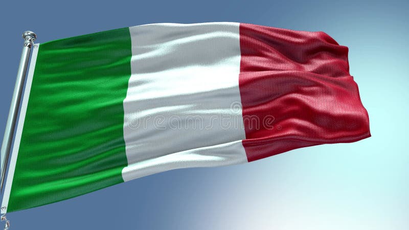Italy Flag. National 3d Italian Flag Waving. Sign of Italy Seamless ...