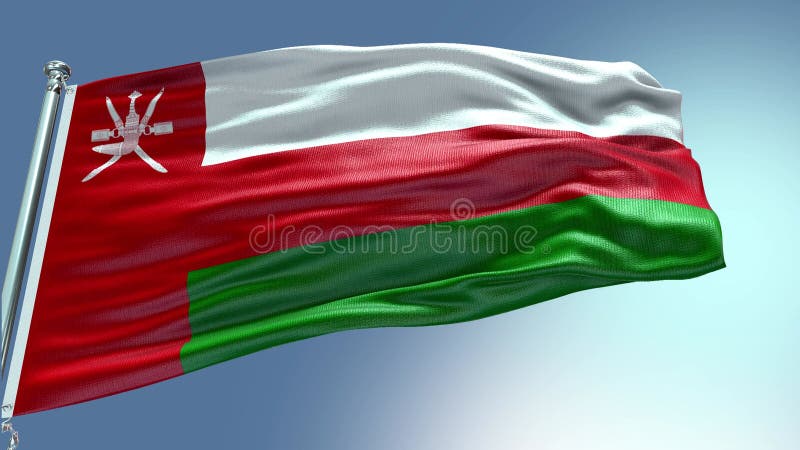 Oman Flag Video Waving in Wind. Oman Flag Wave Loop Waving in Wind ...