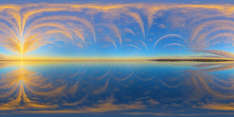 HDRI Perfect Sky Equirectangular Panorama 42 Stock Image - Image of ...