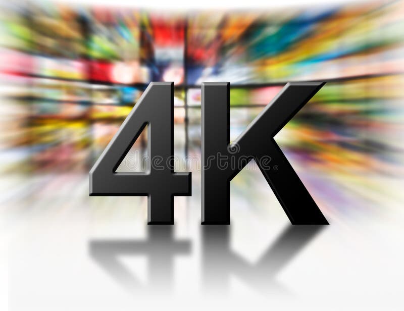 4k Resolution Technology Concept Stock Photo - Image of isolated ...