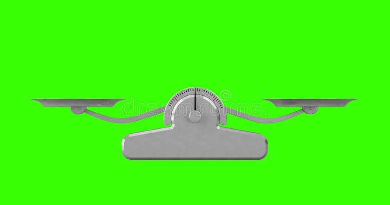 4k Resolution Video: Simple Weighting Balance Scale Balancing on a ...