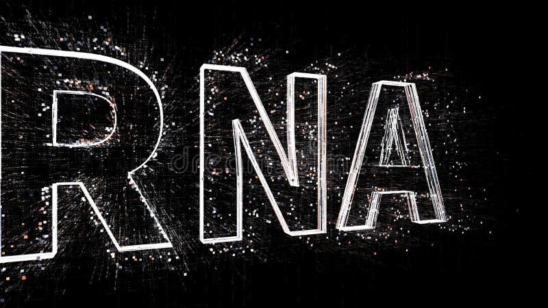 4k Rna Wordmatrix Binary Computer Code Text Design Particle Tag