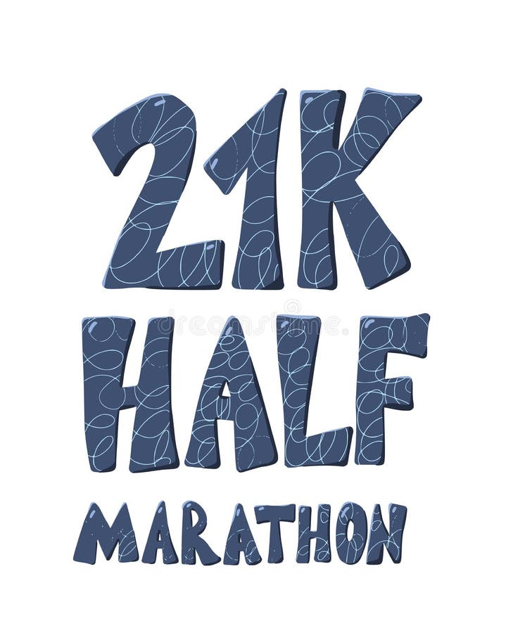 10 K Run Text Isolated. Vector Text Illustration Stock Vector ...