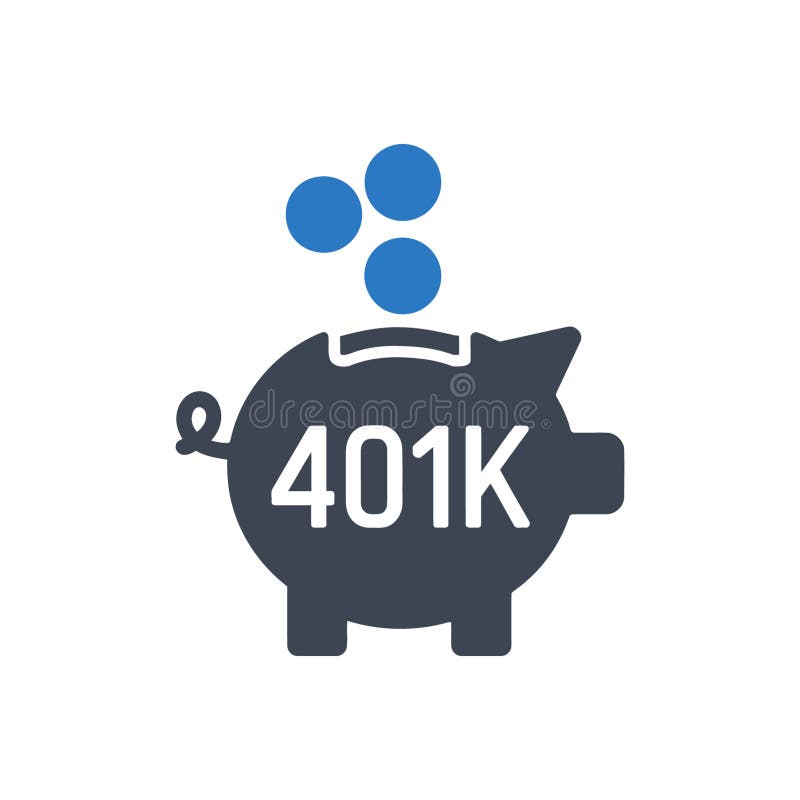 401K Savings Icon stock vector. Illustration of investment - 361729348