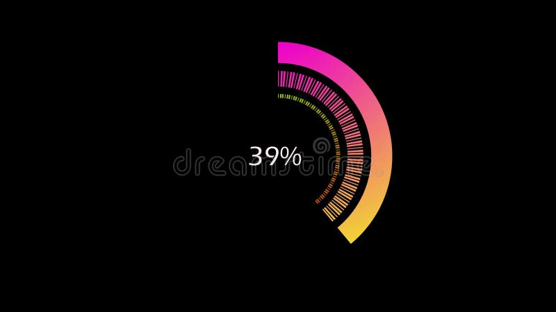 4K Science Futuristic Loading Circle Ring. Loading Transfer Download ...