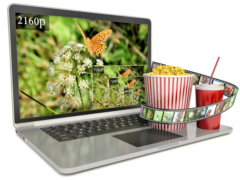 4k Screen Laptop Computer with Modern Ultra Hd Resolution Stock ...