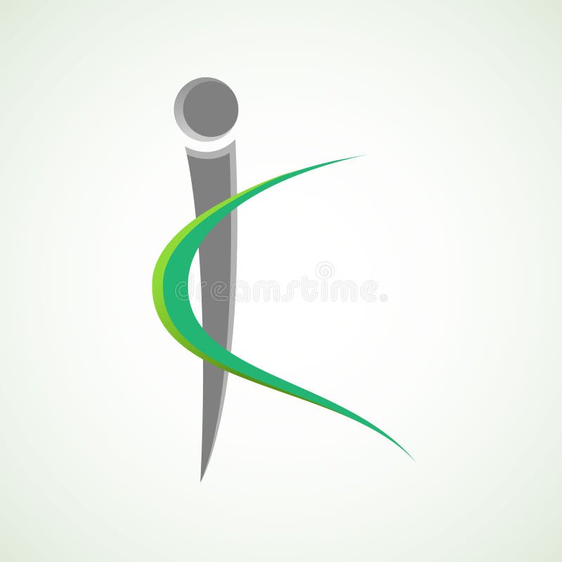K Shape Logo - Letter K Logo Design Stock Illustration - Illustration ...