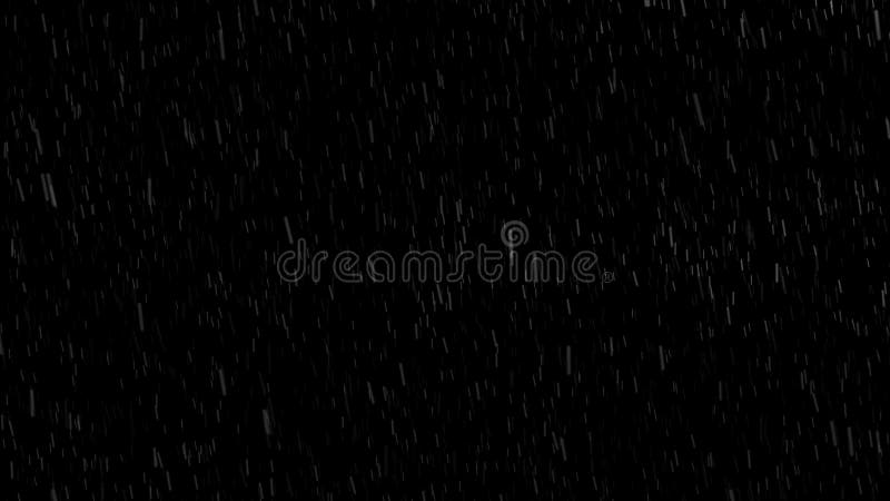 4K Simple Rain Falling on Black Abstract Background Stock Video - Video ...