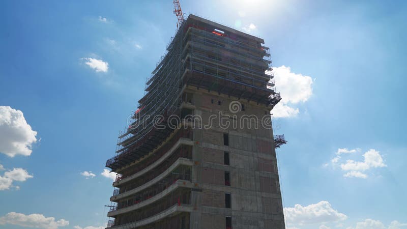 8K Skyscraper Building Construction Stock Footage - Video of ...