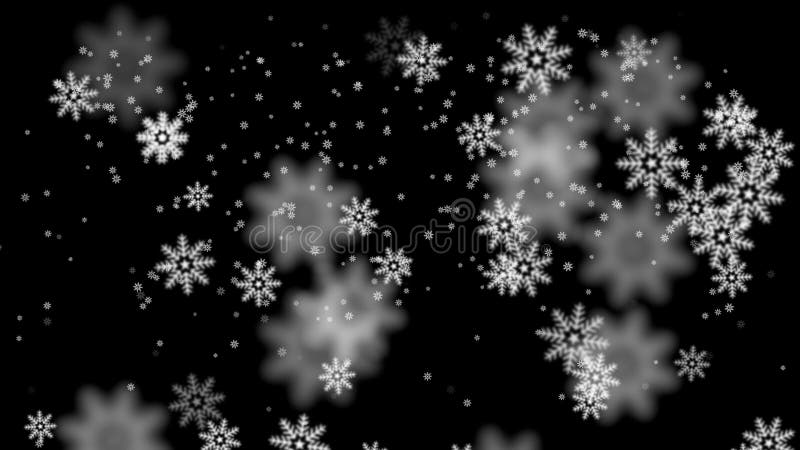 4k Snowflake Fall,winter Snow Background,romantic Christmas Particle ...