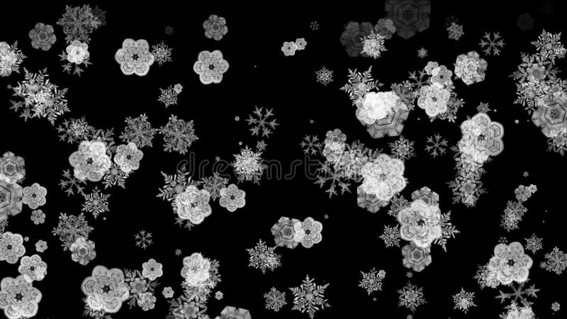 4k Snowflake Fall,winter Snow Background,romantic Christmas Particle ...