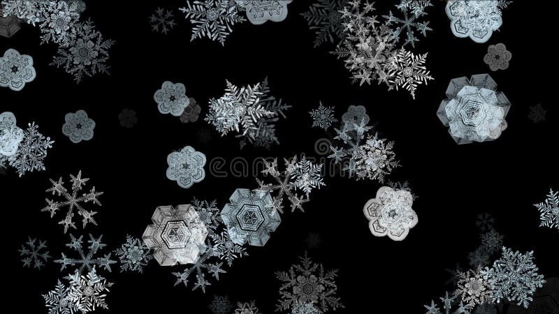 4k Snowflake Fall,winter Snow Background,romantic Christmas Particle ...