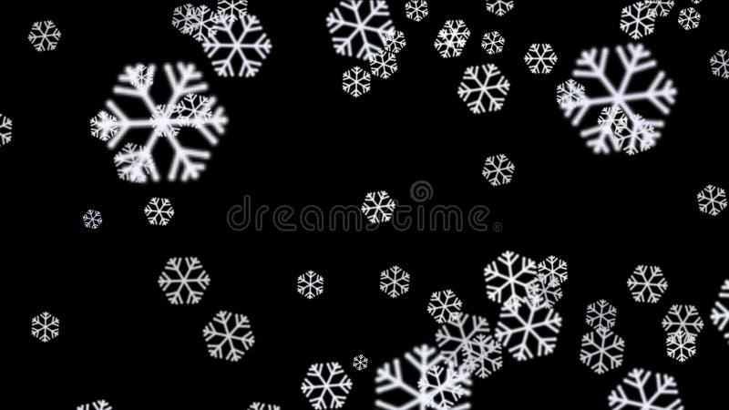 4k Snowflake Fall,winter Snow Background,romantic Christmas Particles ...