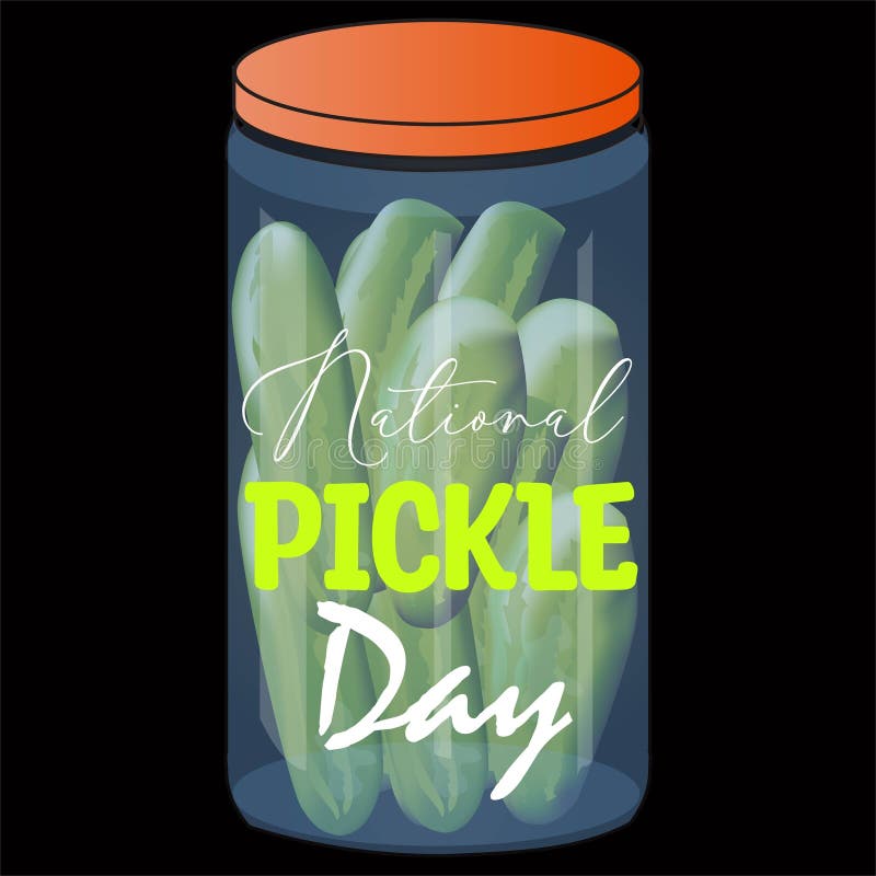 National Pickle Day Sign Vector Stock Illustration - Illustration of ...