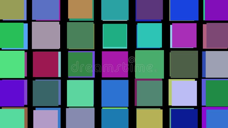 4K Squares Grid Background Digital Rendering Stock Video - Video of ...