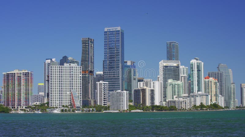 8k Stock Video Brickell Miami 2024 Waterfront View Stock Footage ...