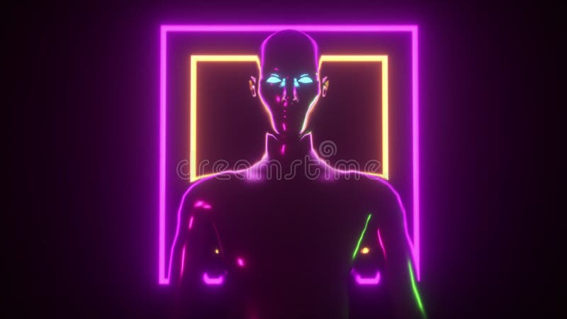 4K Stylized Artificial Intelligence. 3D CGI Animation Stock Video ...