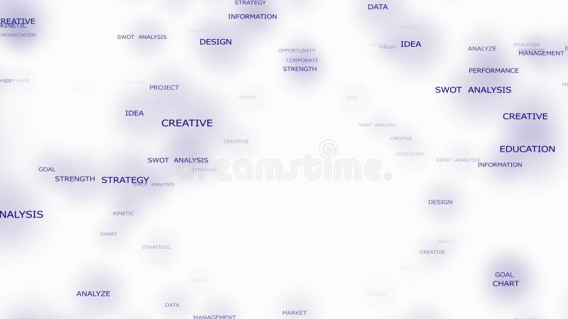 4k Swot Analysis Animated Tag Word Cloud,Text Design Animation ...