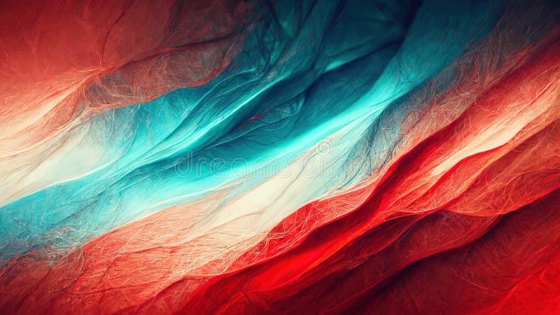 4K Teal and Red Backgroud, Artistic Textured Artwork with Liquid ...