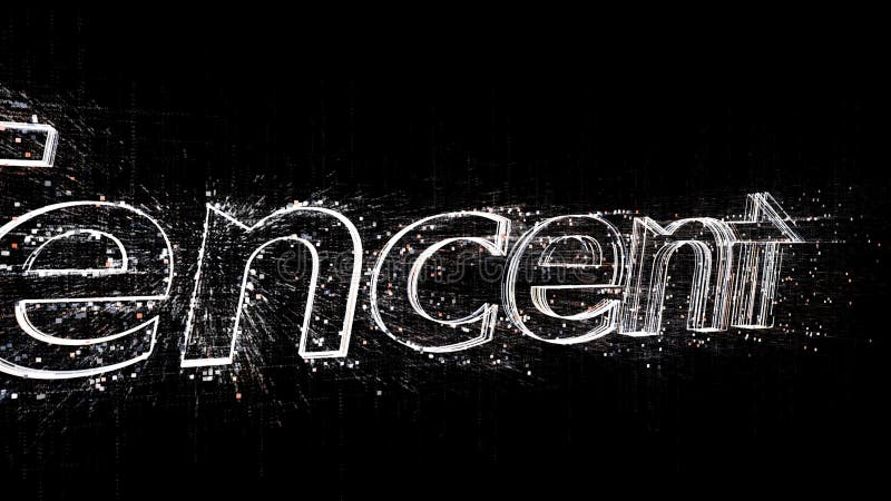 4k Tencent Word Company Brand Logo,Matrix Binary Computer Code Text. Stock Footage - Video of ...