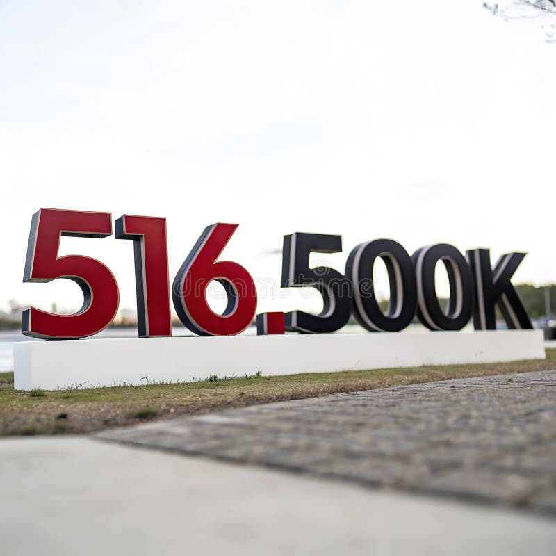 500K text effect stock illustration. Illustration of typography - 356395937