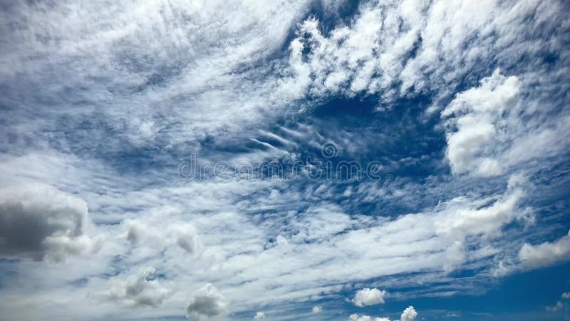4K Time Lapse White Clouds Blue Sky Background Stock Footage - Video of ...