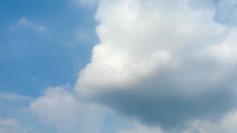 4K Time Lapse White Clouds Blue Sky Background Stock Footage - Video of ...