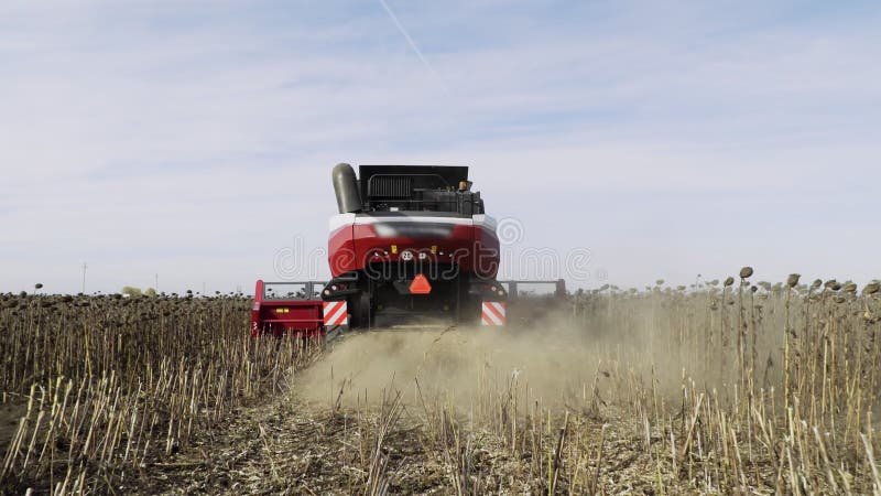 4K. Tractor with a Sowing Complex Works in the Field Stock Video ...