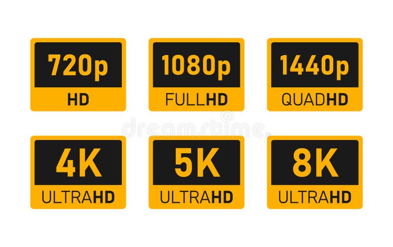4K UHD, 5K, 8K, Quad HD, Full HD and HD Video or Screen Resolution ...