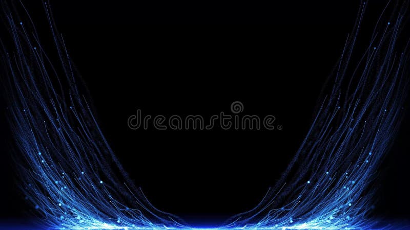 4K Ultra HD Blue Particle Material Stock Video - Video of floating ...