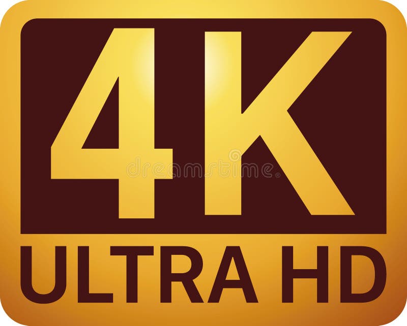 (4K ULTRA HD Sign on White Background [Converted].eps Stock Photo ...