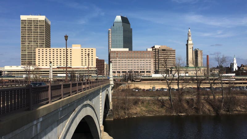 4K UltraHD Realtime View of the Springfield, Massachusetts City Center ...