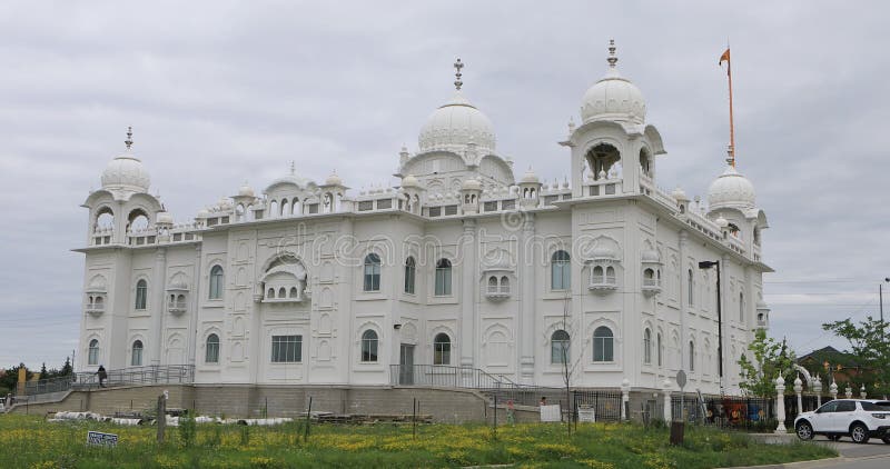 4K UltraHD View of Gurdwara Dashmesh Darbar Sikh Temple in Brampton ...
