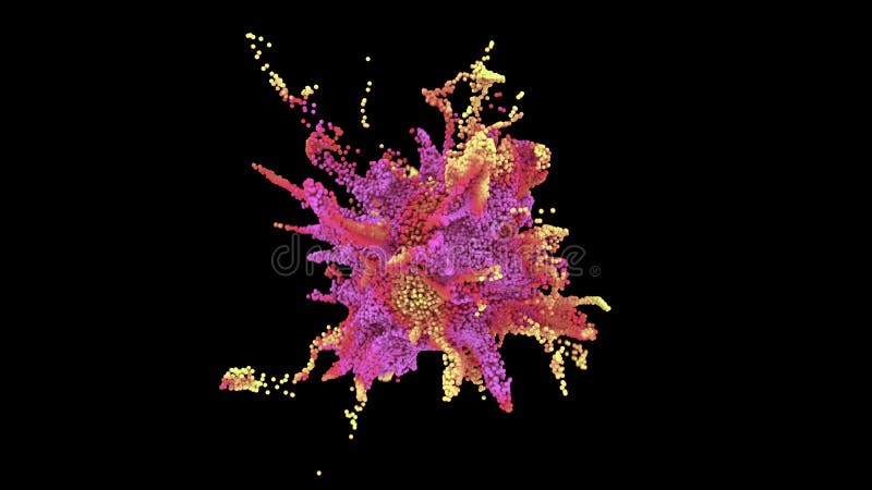 4K Unique Particle Splatter. Stock Video - Video of closeup, isolated ...