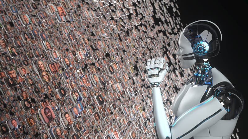 4k Video AI and Human Workforce Concept. ProRes 4444 Stock Video ...