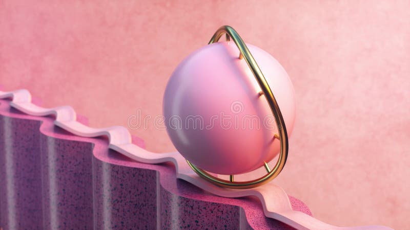 4K Video Animation. Animated Looped Background of a Sphere Moving Stock ...