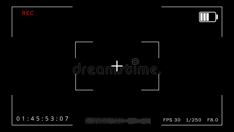 4K Camera Viewfinder. Recording. Camera Frame Viewfinder Screen ...