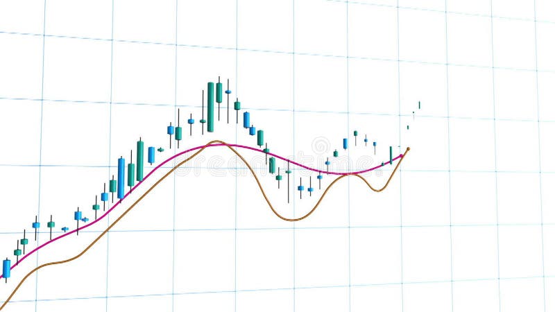 4k Video Candlestick Chart - Growth Concept, ProRes 4444 Stock Video ...
